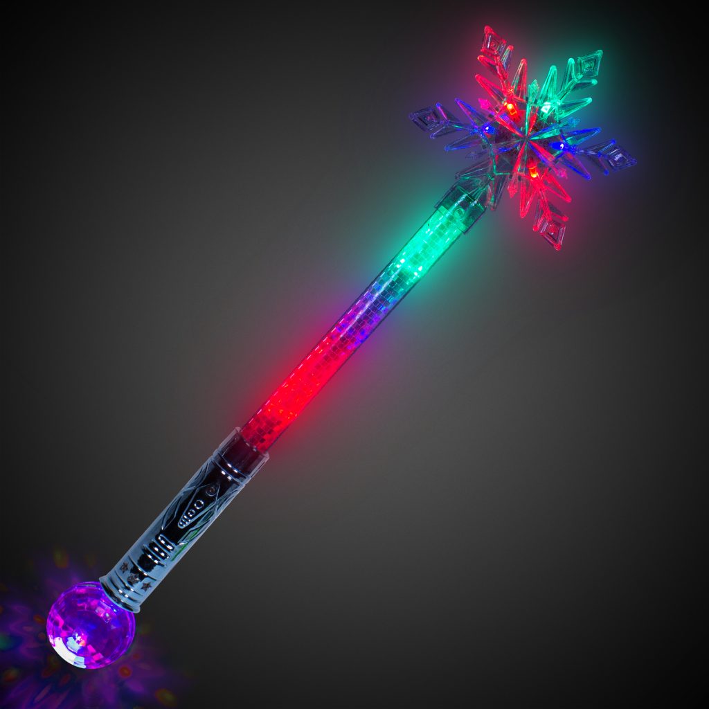 LED LIGHT UP JUMBO SNOWFLAKE WAND. – Blings 4 Blessings