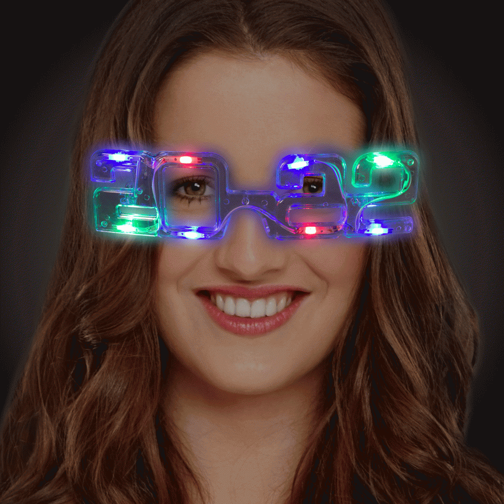 NEW YEAR’S EVE FLASHY BLINKY LED GLASSES – Blings 4 Blessings